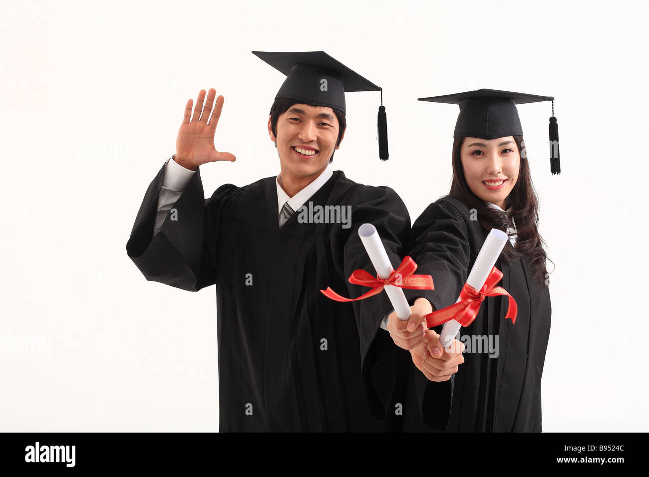 Asian Graduation People Stock Photo - Alamy