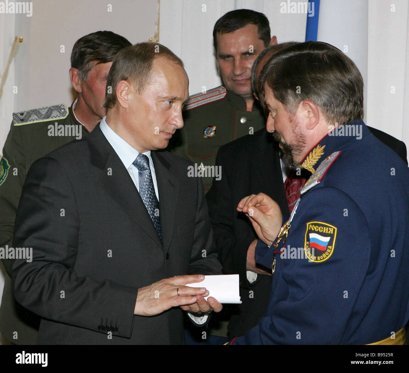Russian President Vladimir Putin at a meeting with Cossack hetmans in ...