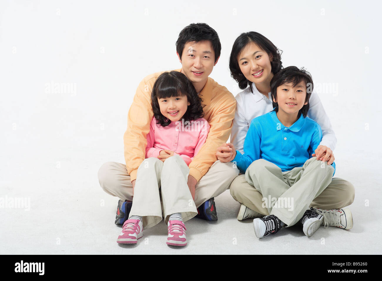 Happy Asian Family Stock Photo - Alamy
