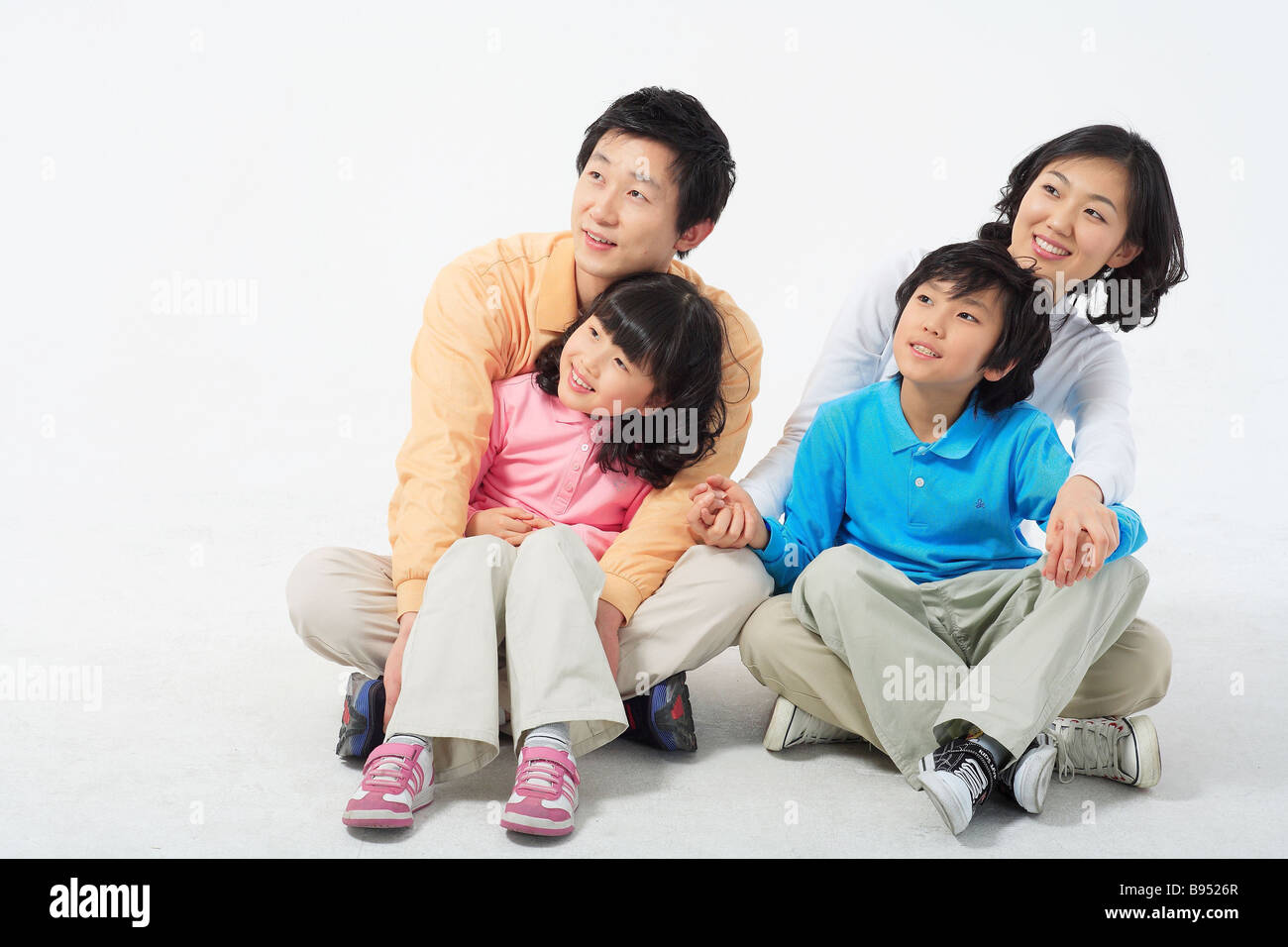 Happy Asian Family Stock Photo - Alamy