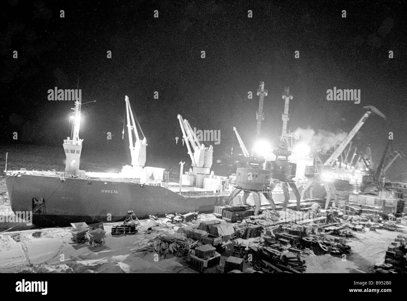 The Arctic port of Dudinka Stock Photo - Alamy