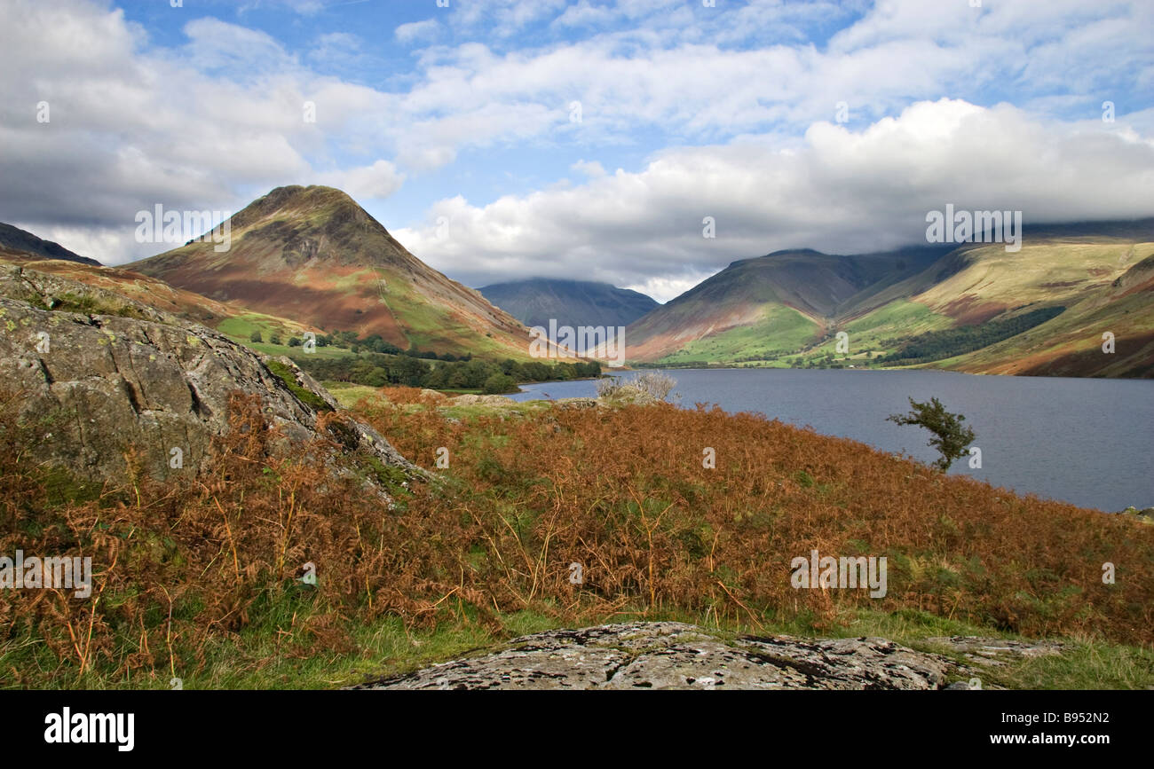View of Wasdale showing Wastwater and the fells Stock Photo - Alamy