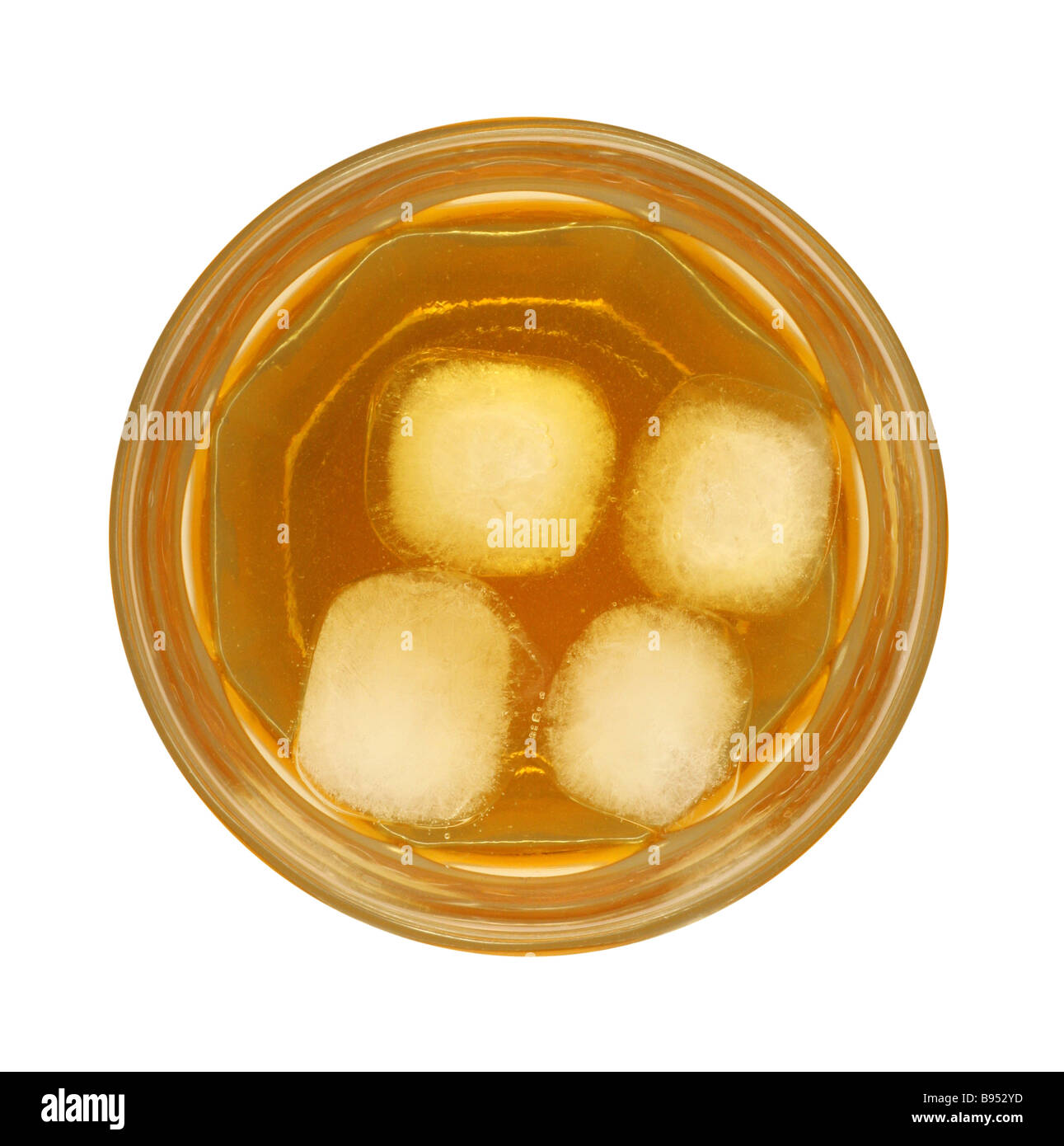 Whisky with ice Stock Photo - Alamy