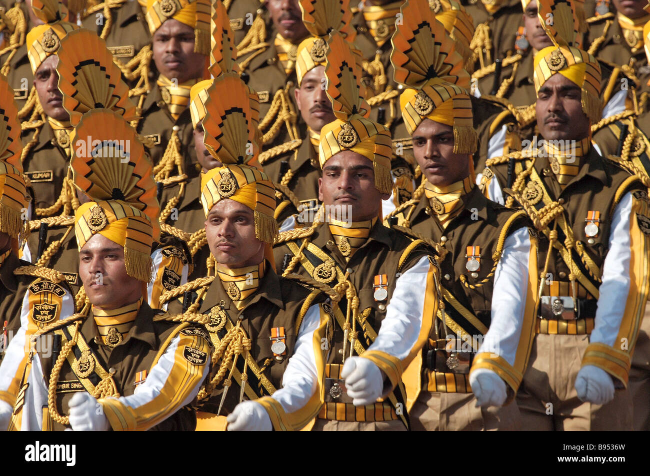 A parade on Republic Day a wide scale national holiday in India Stock ...
