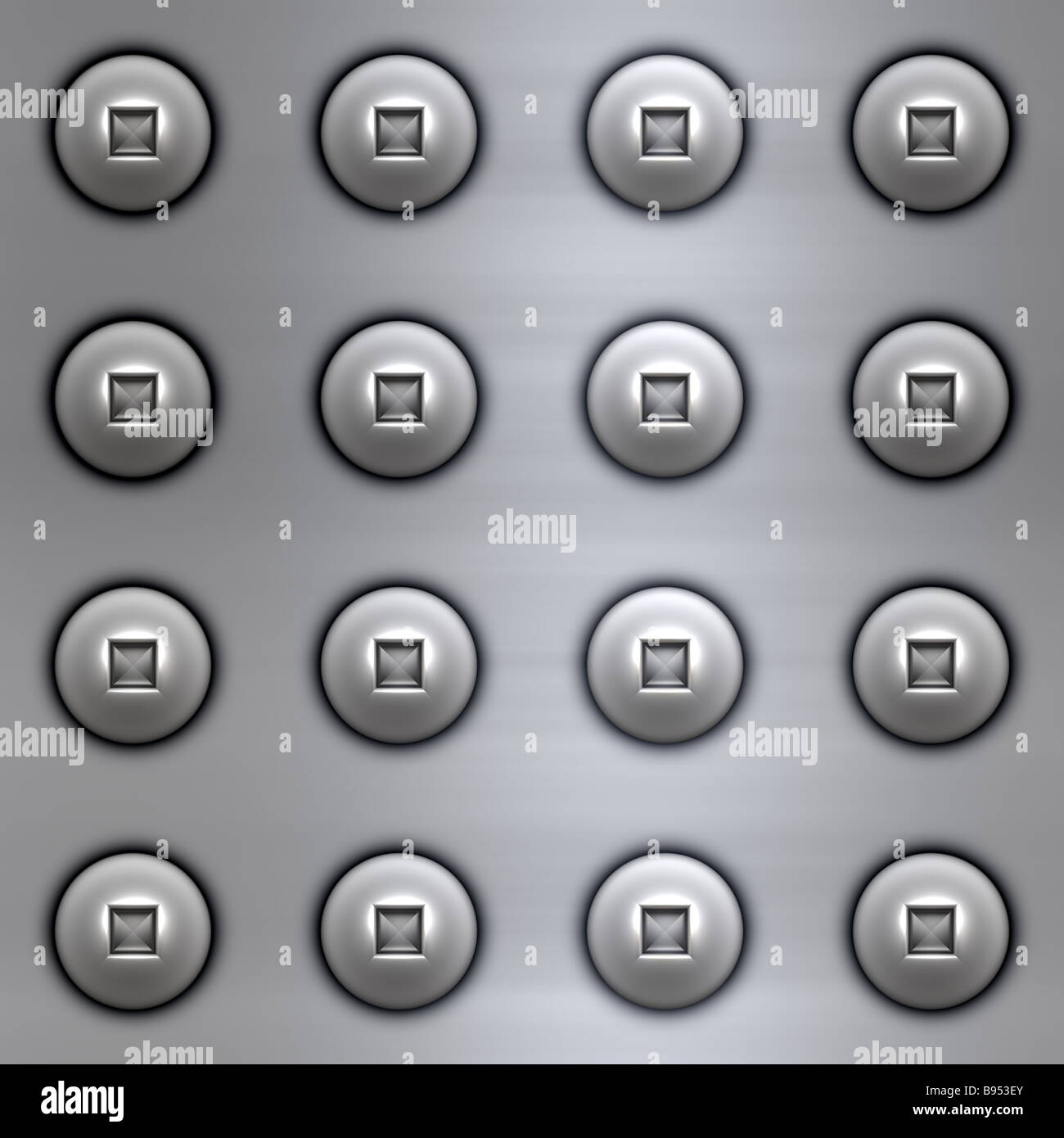 great image of steel or alloy metal with rivets Stock Photo - Alamy