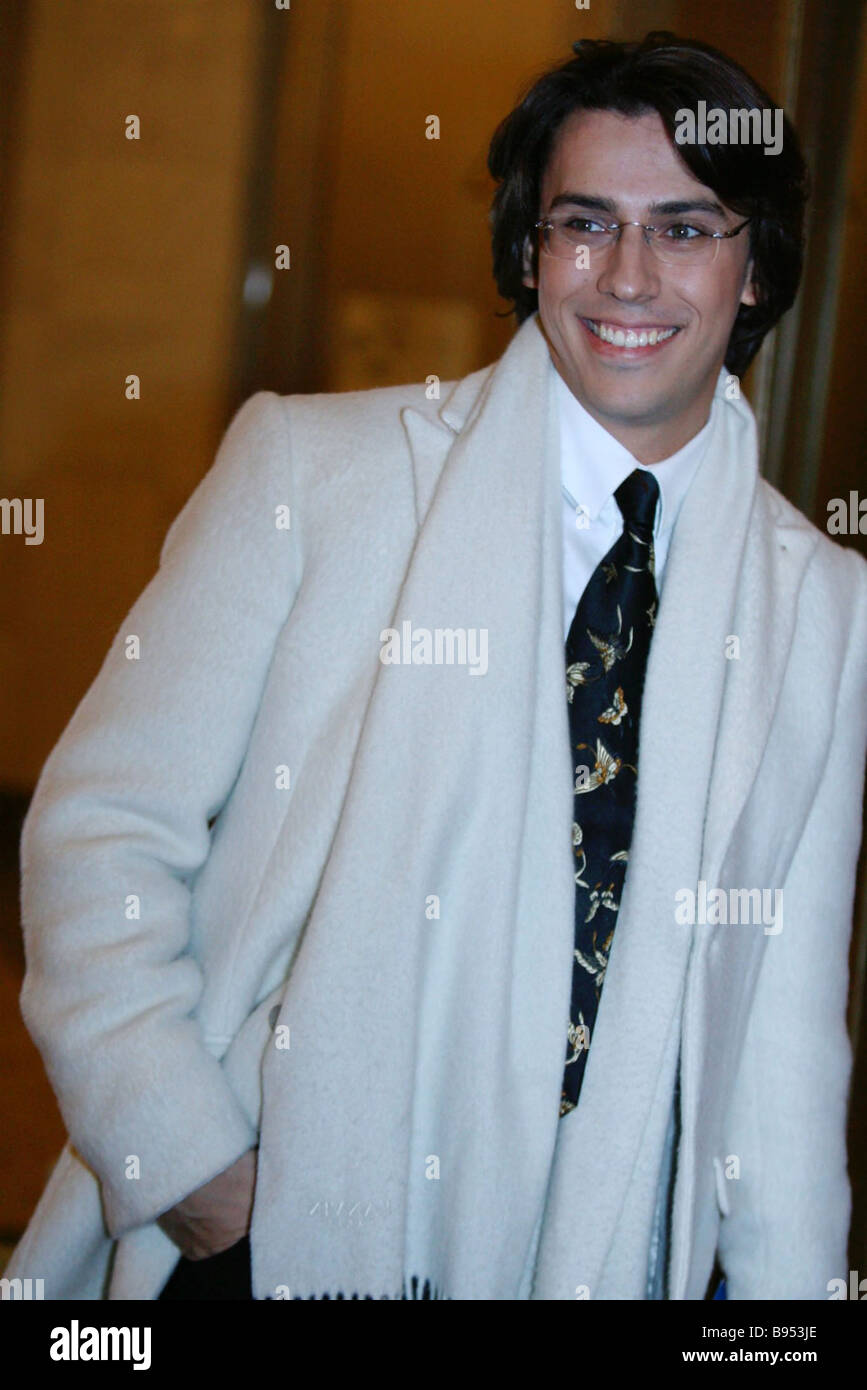 Actor and television anchor Maxim Galkin radiant before the national ...