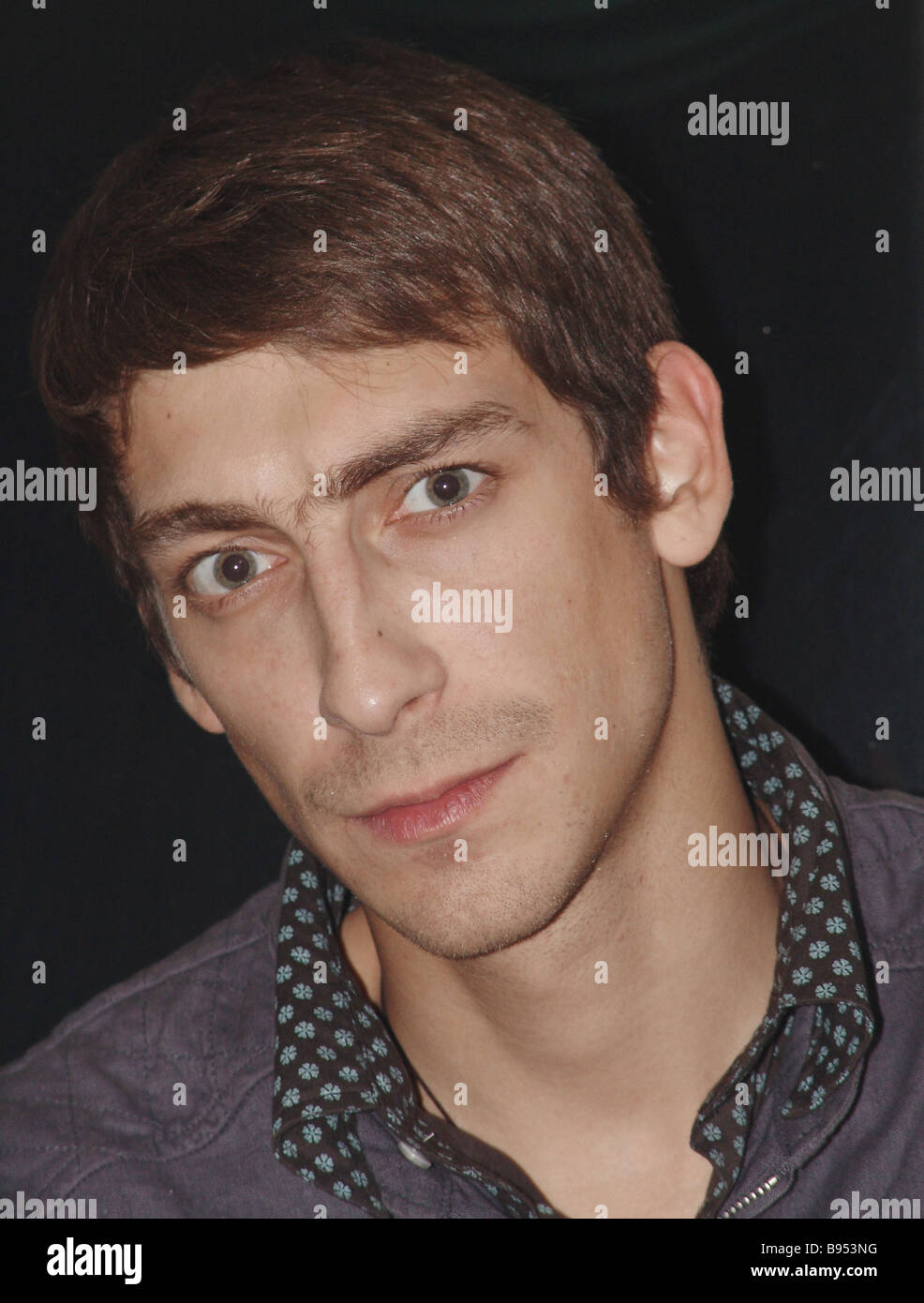 Actor Artyom Tkachenko in Smolensk at the closing gala of the 3rd international film festival ...