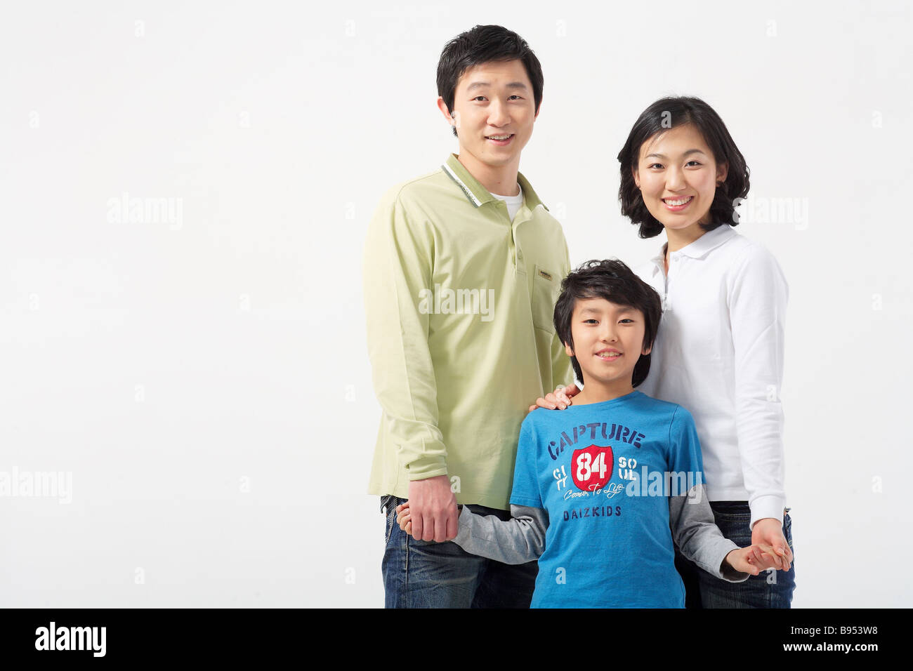 Happy Asian Family Stock Photo - Alamy
