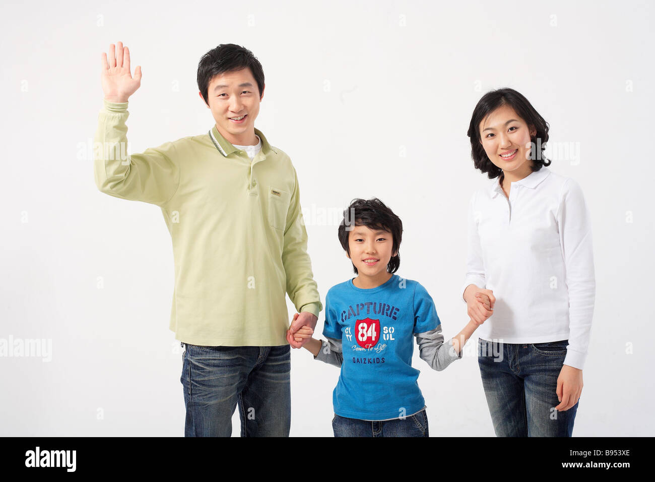 Happy Asian Family Stock Photo - Alamy