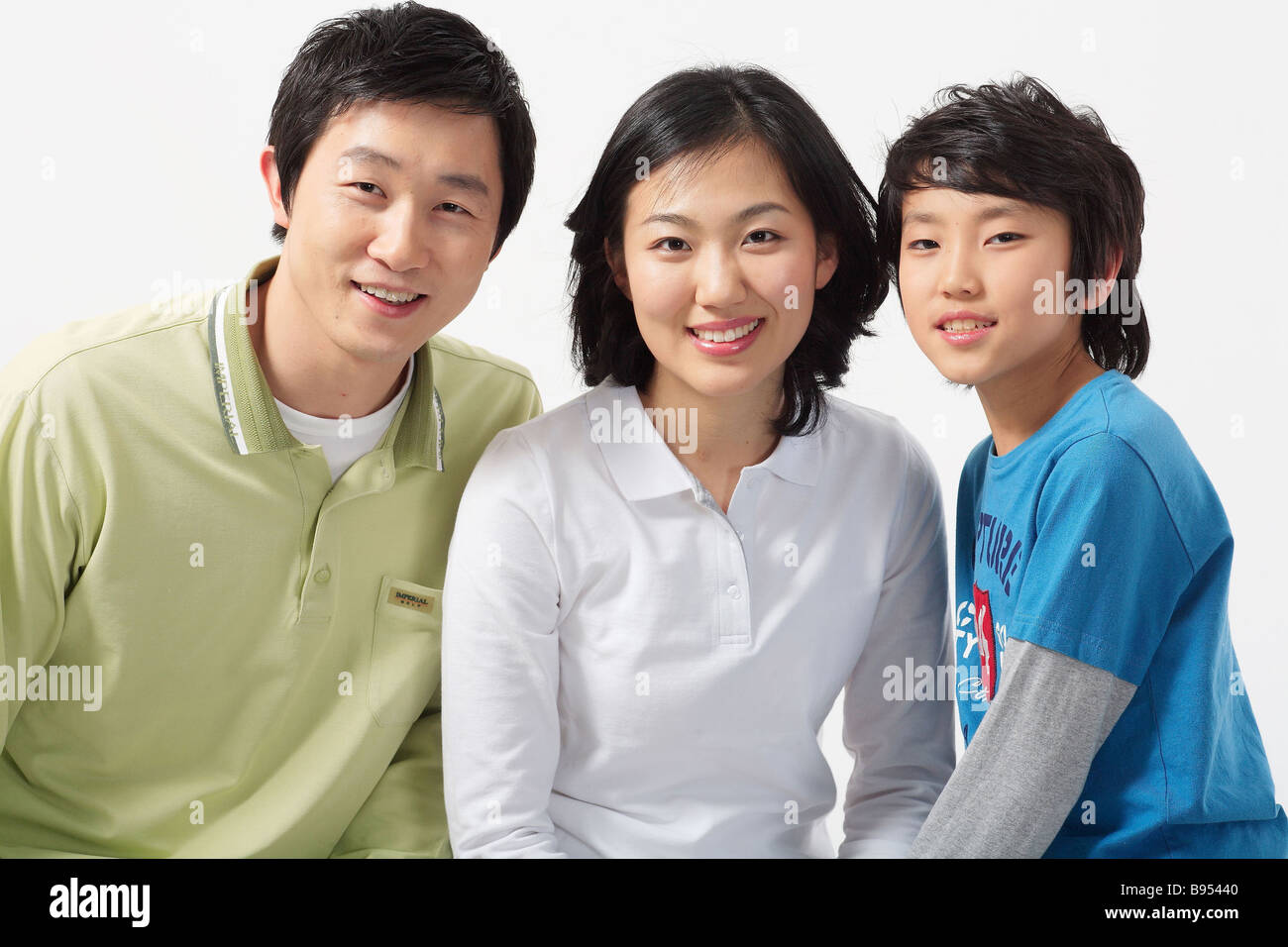 Happy Asian Family Stock Photo - Alamy