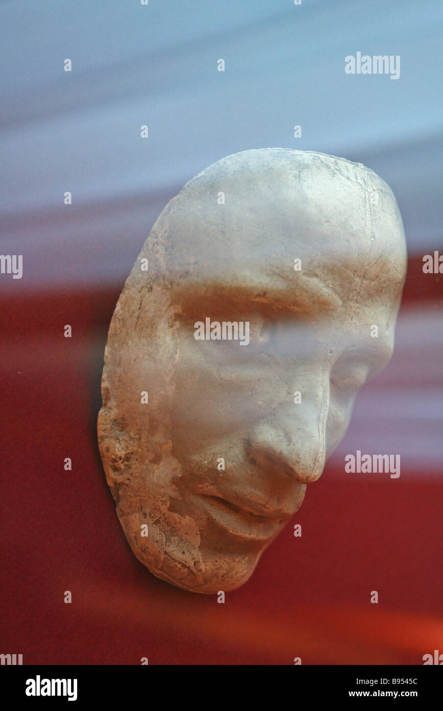The posthumous mask of Alexander Pushkin 19th century classic Russian ...