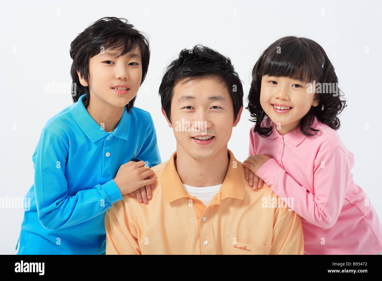 Happy Asian Family Stock Photo - Alamy
