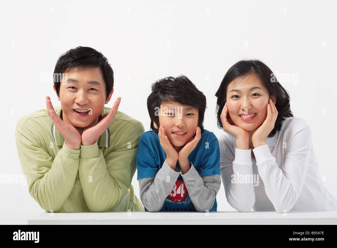 Happy Asian Family Stock Photo - Alamy