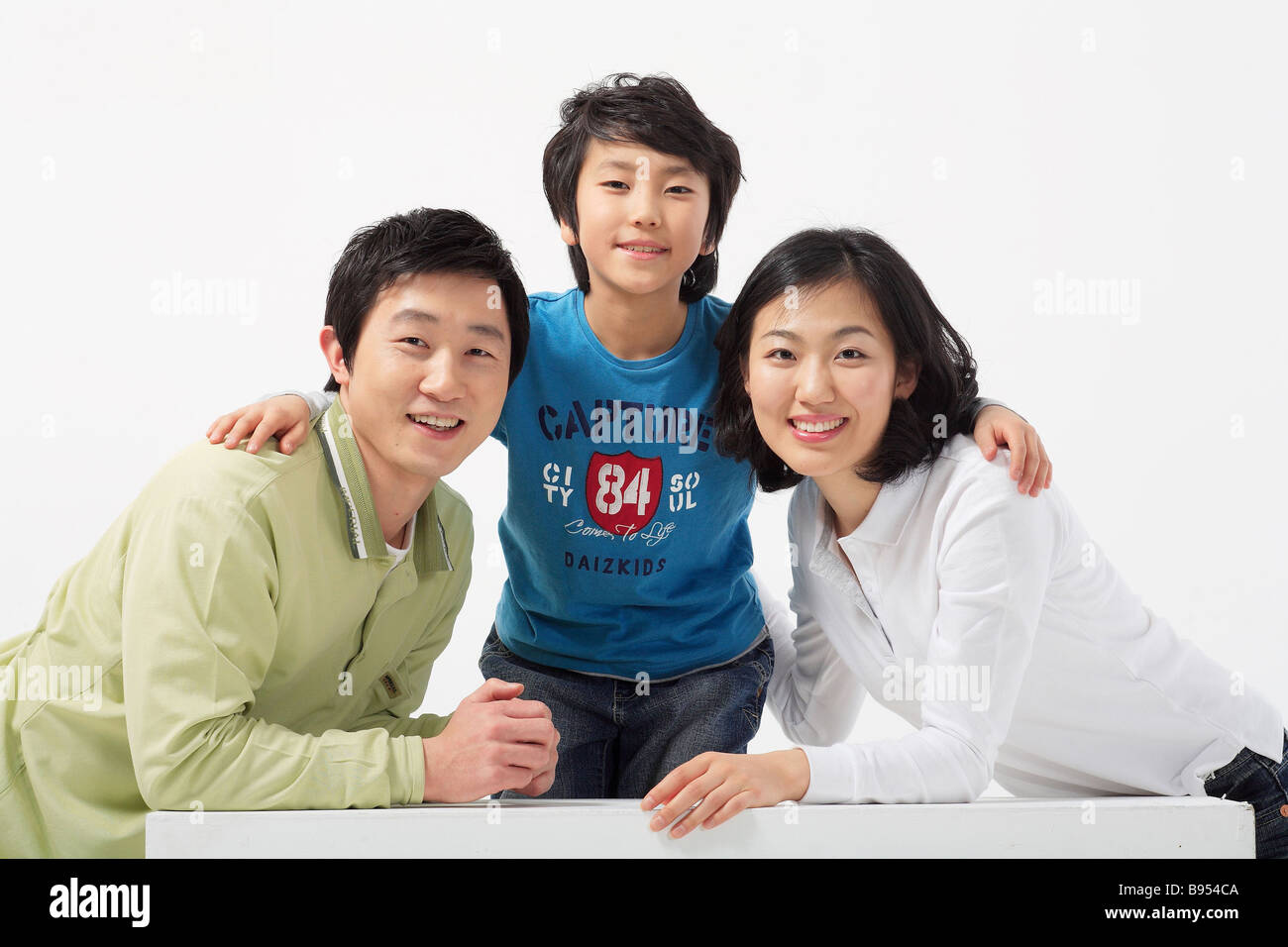 Happy Asian Family Stock Photo - Alamy