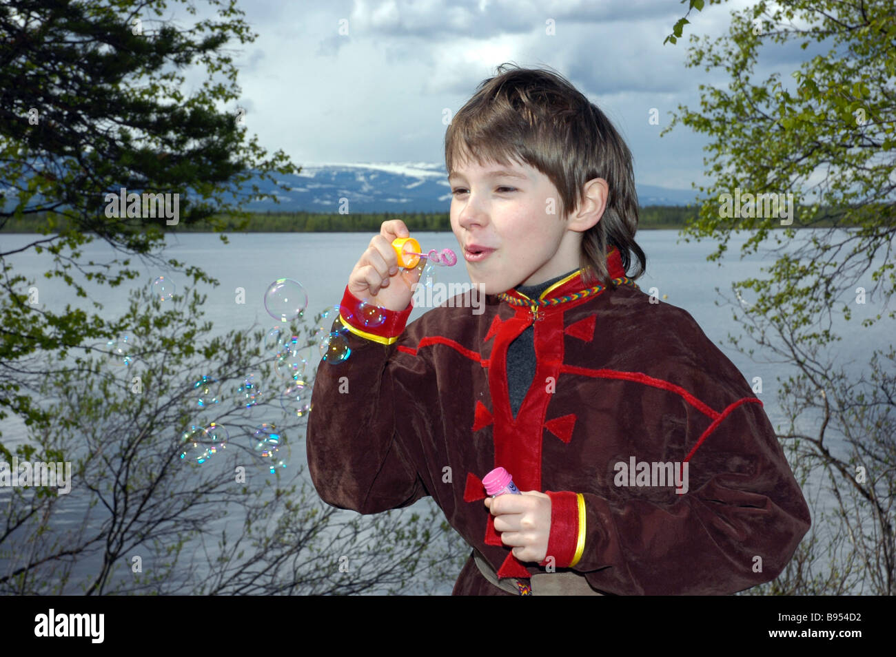 The traditional Sami festival in the village of Lovozero Stock Photo ...