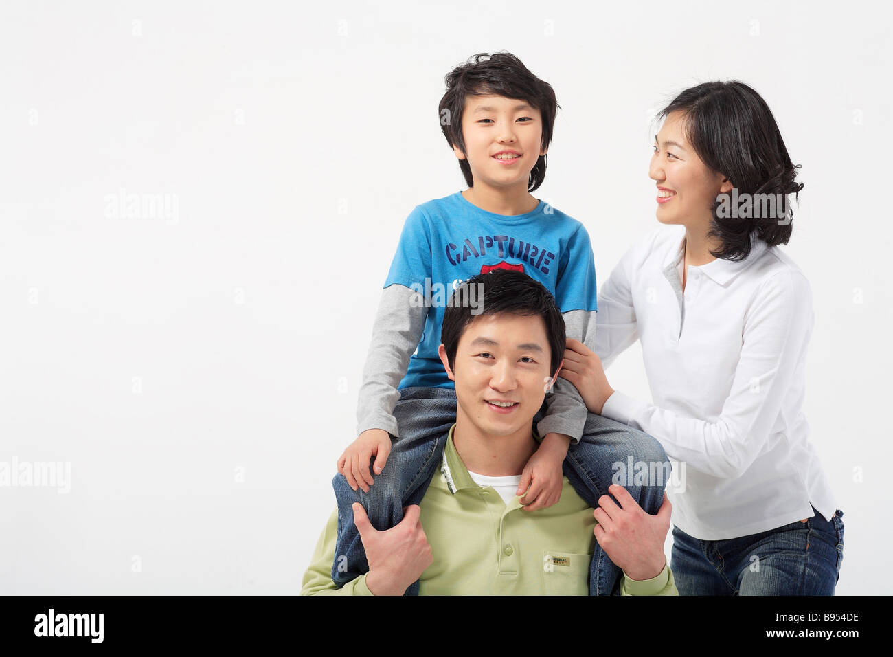 Happy Asian Family Stock Photo - Alamy