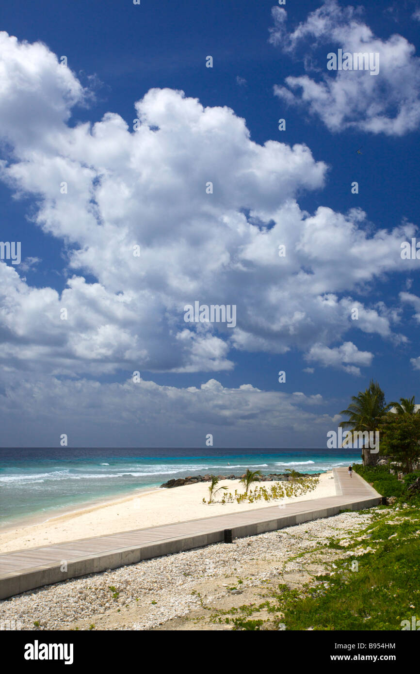 Turquoise beach on the West Coast of Barbados Stock Photo - Alamy