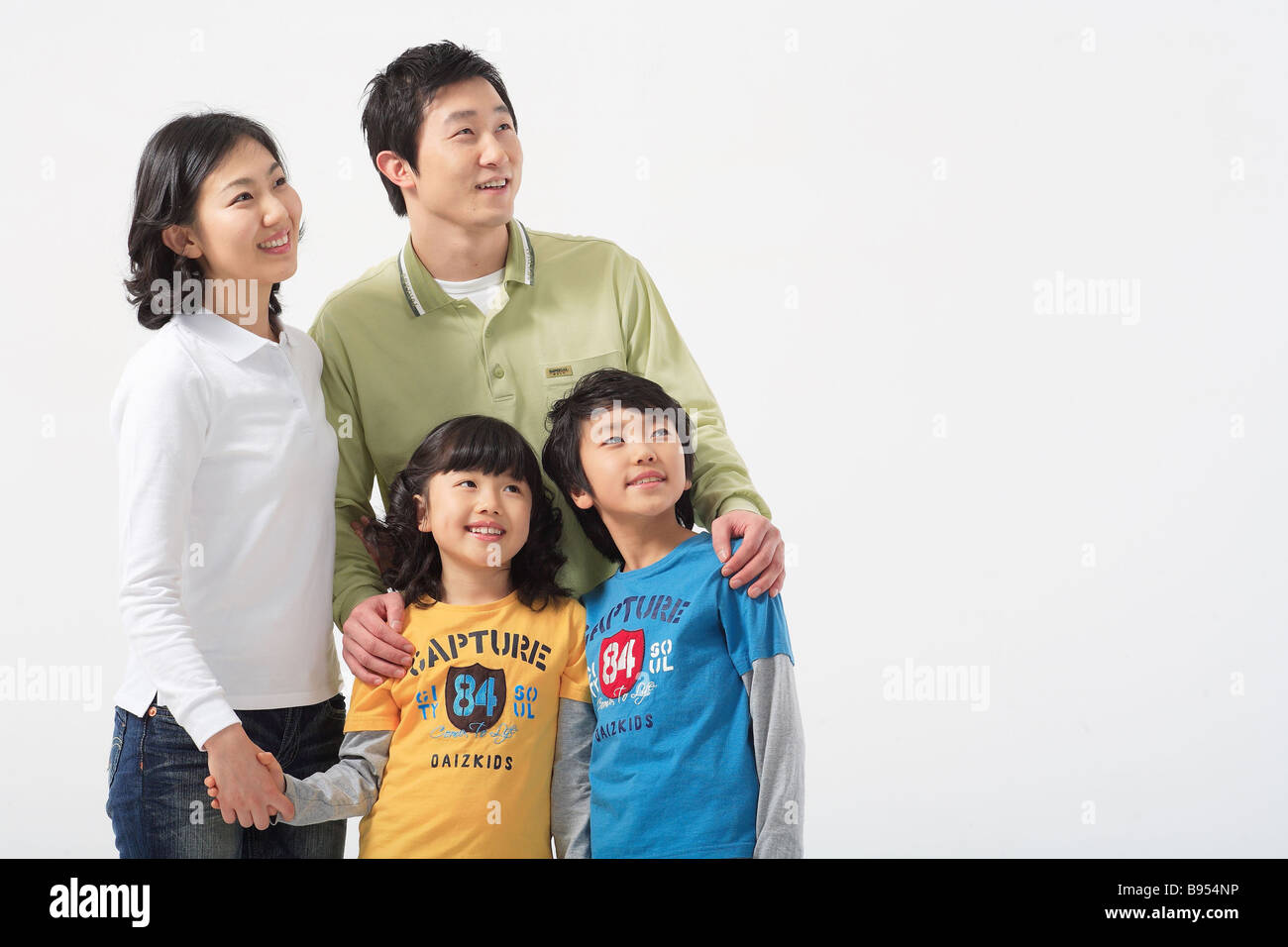 Happy Asian Family Stock Photo - Alamy