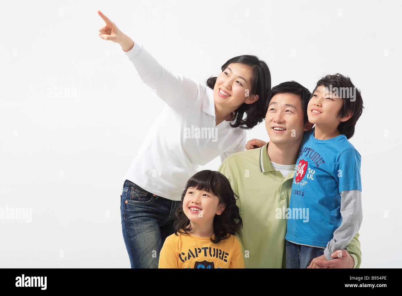 Happy Asian Family Stock Photo - Alamy
