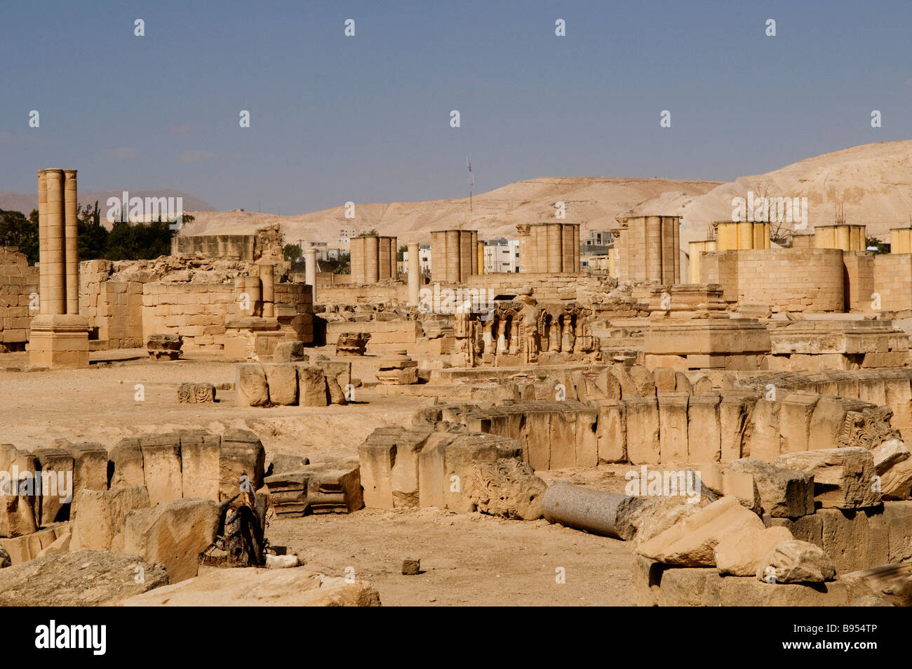 Ruins of Khirbat al-Mafjar popularly known as Hisham's Palace an early ...