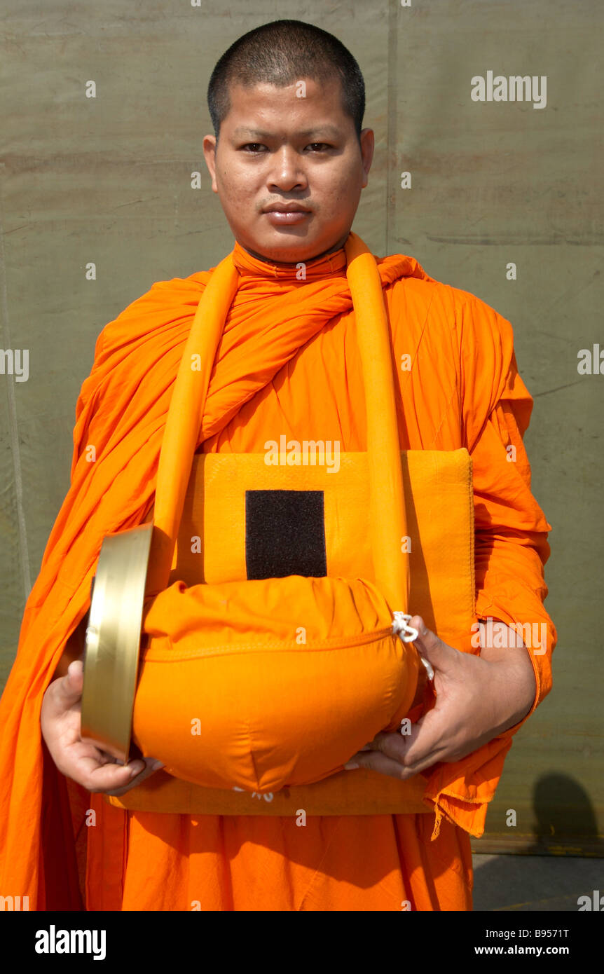 A monk wearing bullet proof vest body armor armour Stock Photo - Alamy