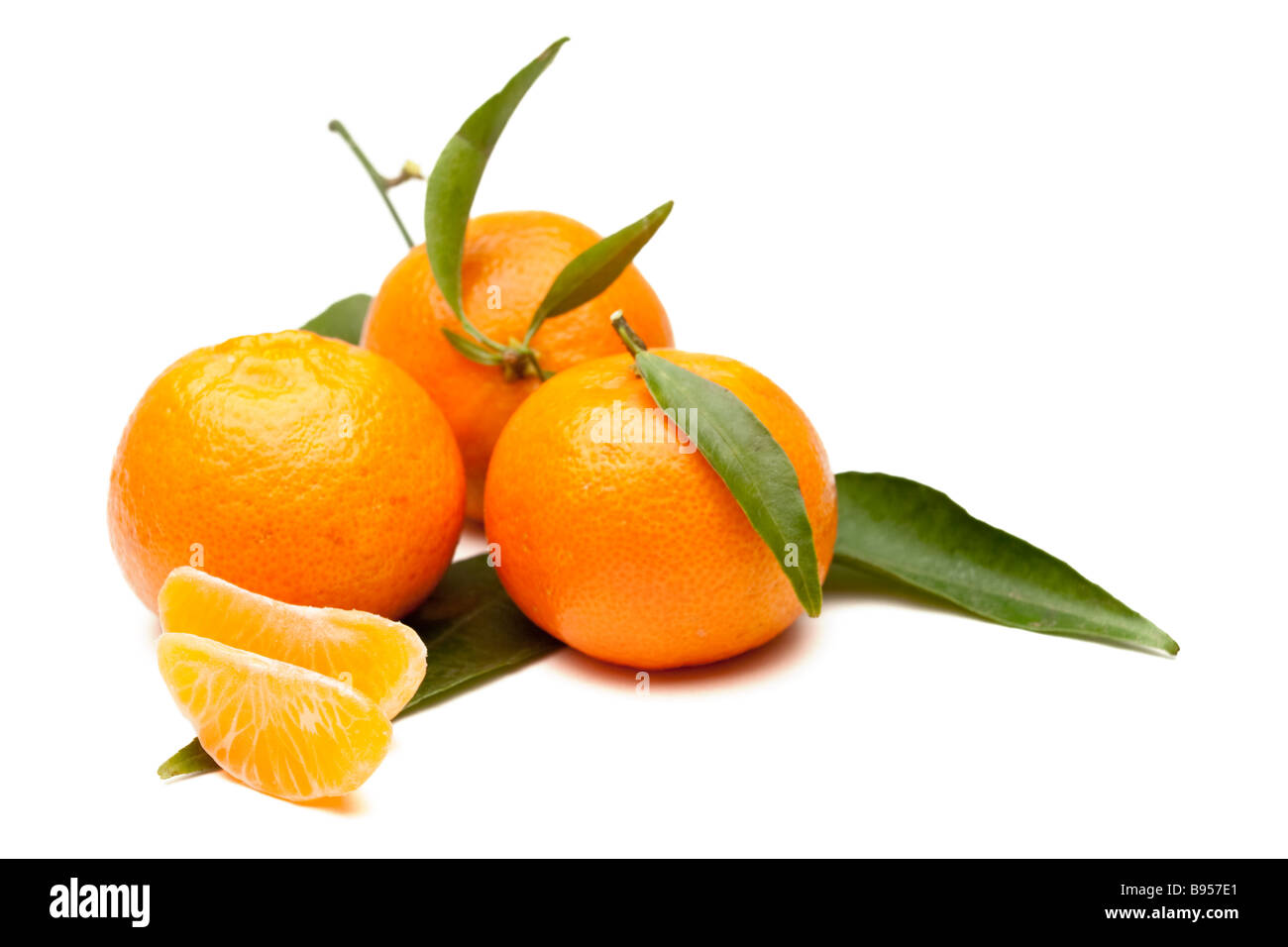 Mandarin sections Cut Out Stock Images & Pictures - Alamy