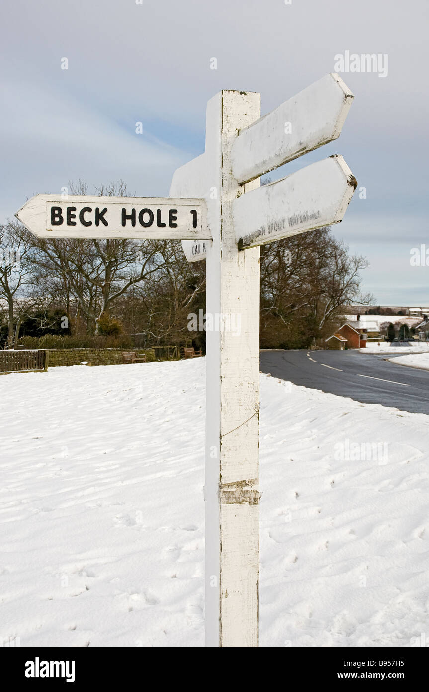 Goathland village sign hi-res stock photography and images - Alamy