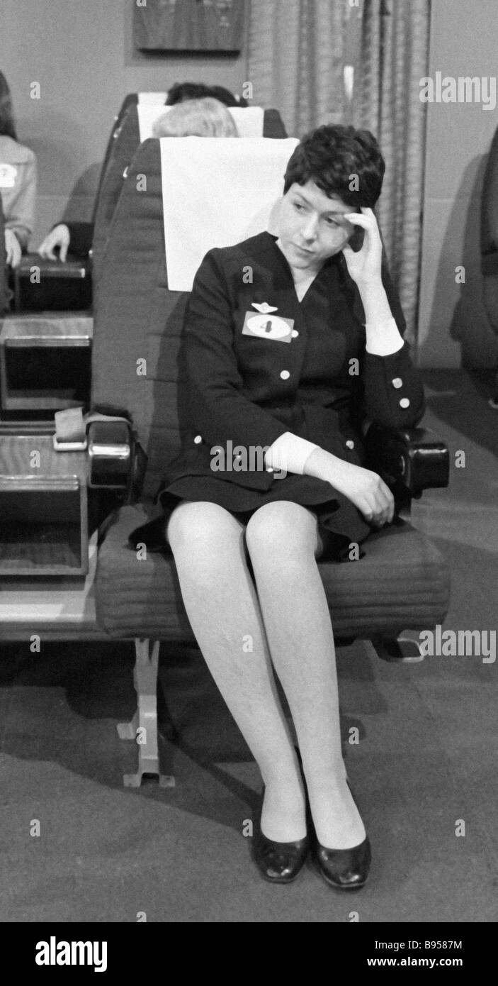 Irina Bazhenova U S S R winner of an international Miss Air Hostess ...