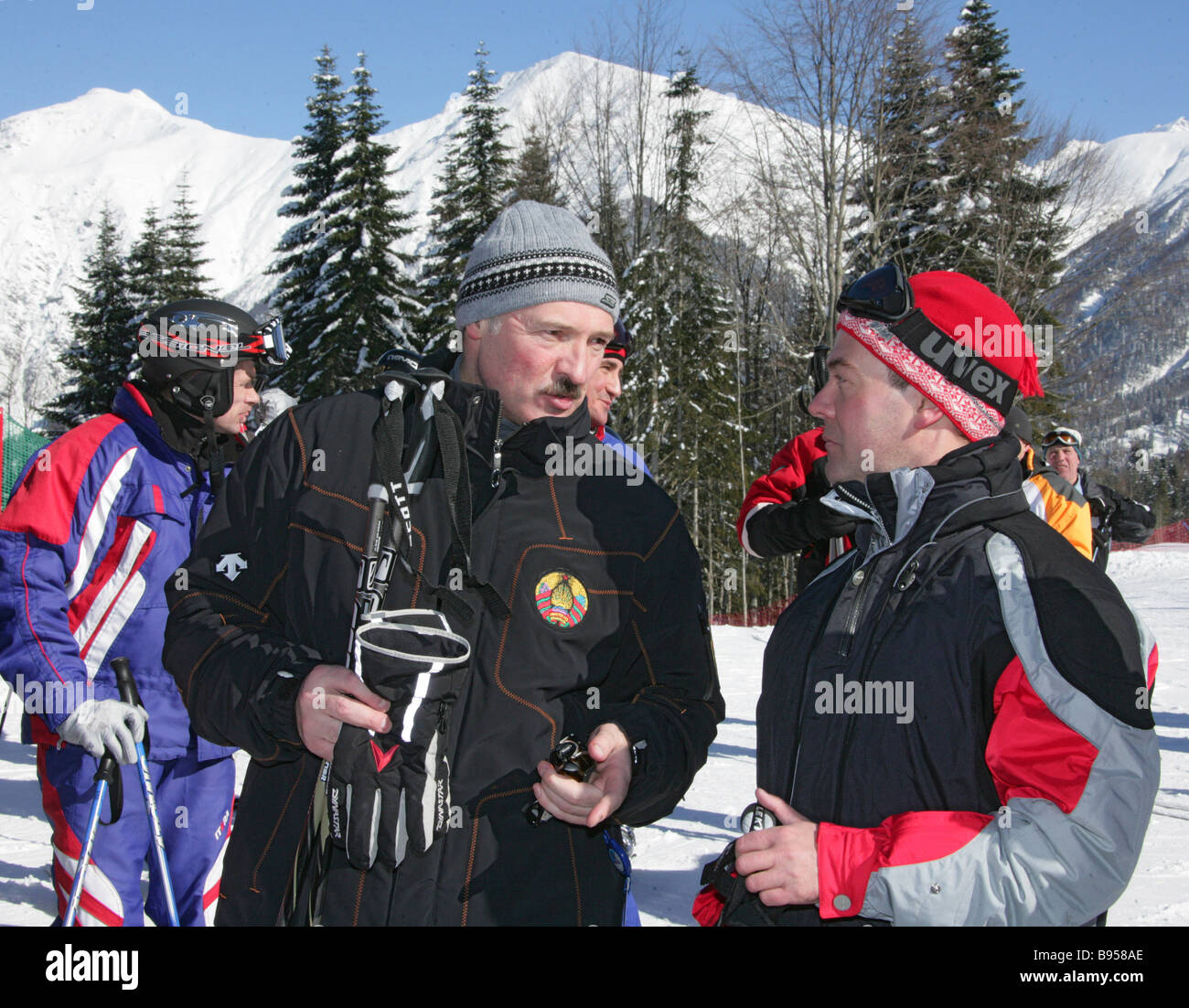 First Deputy Prime Minister Dmitry Medvedev and Belarussian President ...