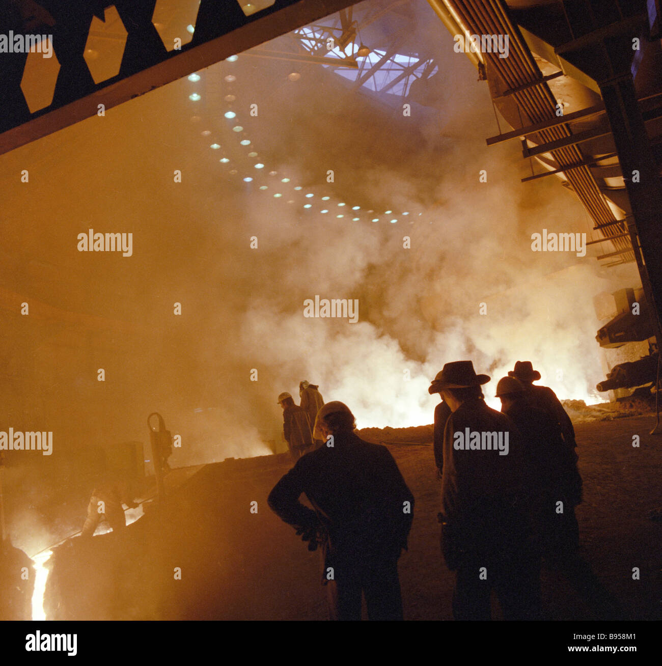 Blast furnace shop Khuta Katovitse plant Stock Photo - Alamy