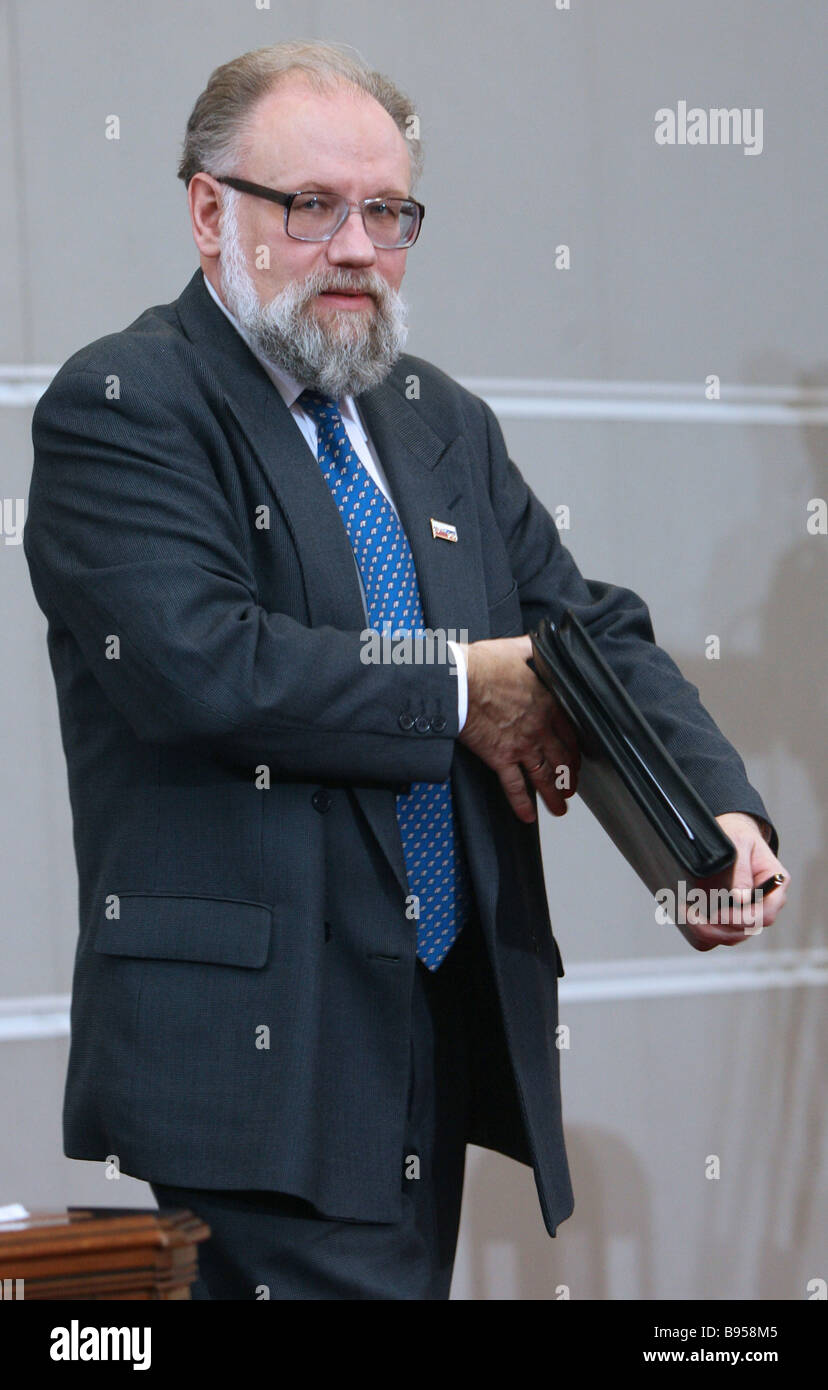 Central Election Commission Chairman Vladimir Churov at the Election ...