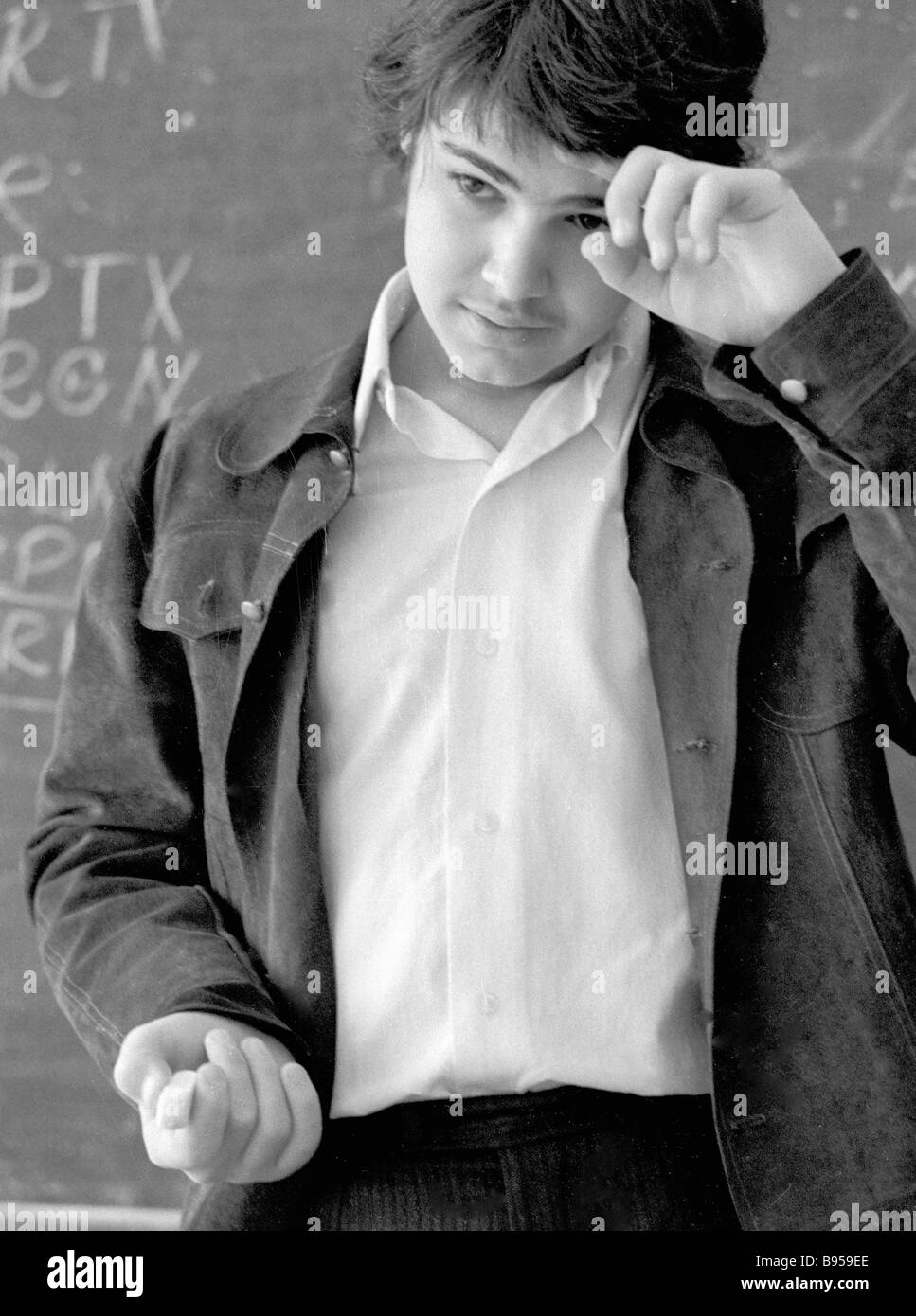 A Polytechnic Institute student during lectures Stock Photo - Alamy