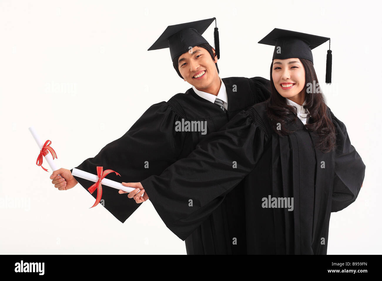 Asian Graduation People Stock Photo - Alamy