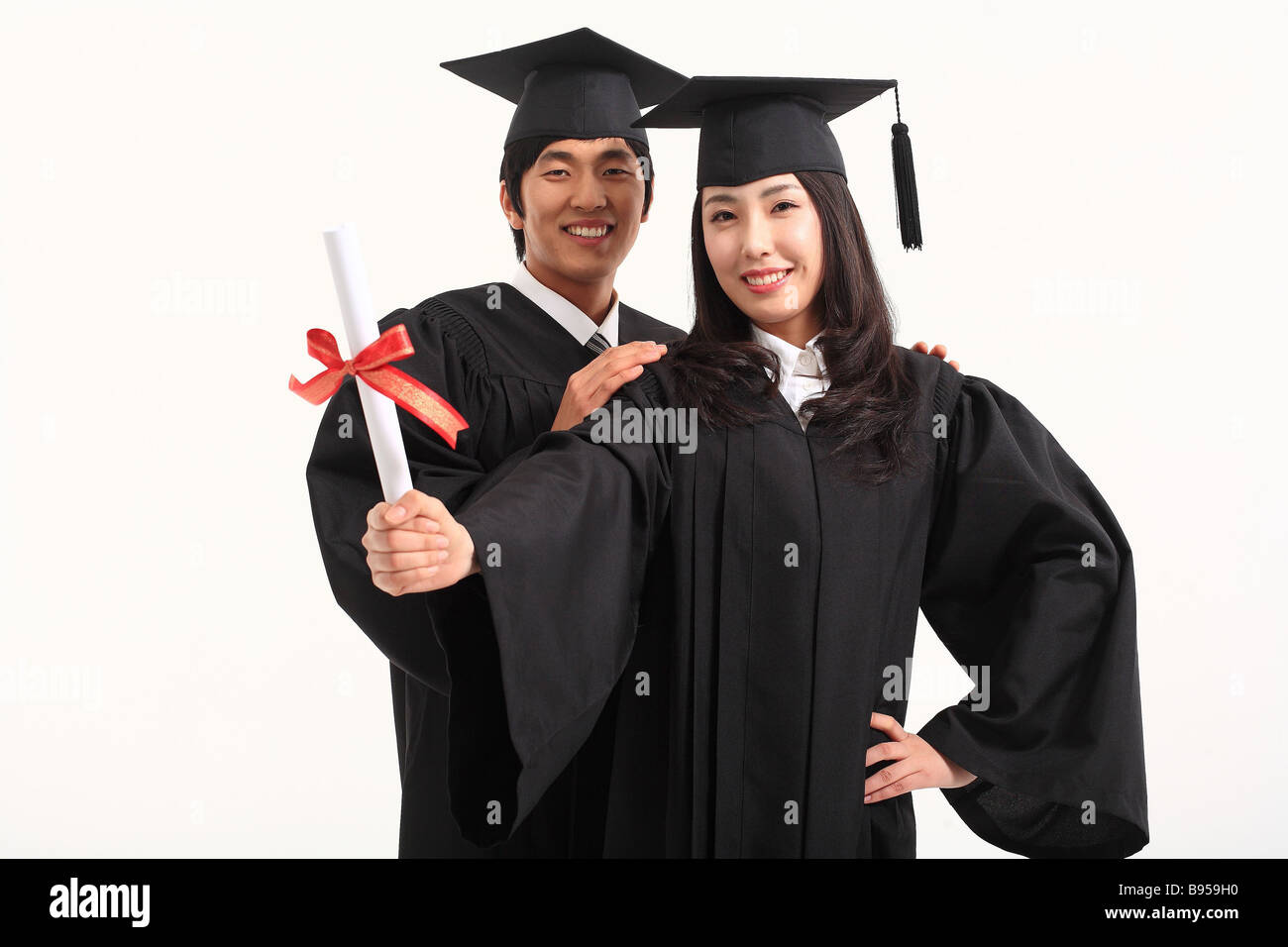 Asian Graduation People Stock Photo - Alamy