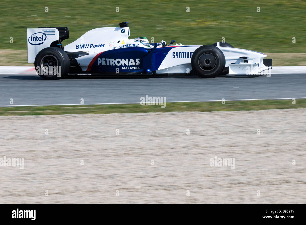Nick Heidfeld GER in the BMW Sauber F1 09 racecar during Formula 1 ...