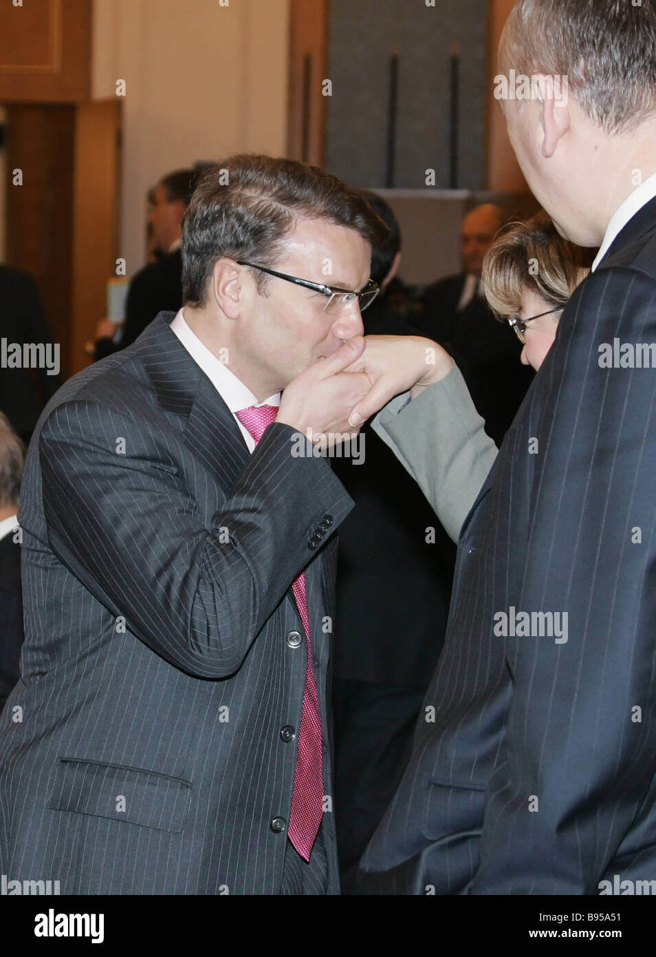German Gref Sberbank Savings Bank CEO left during Prime Minister Viktor ...