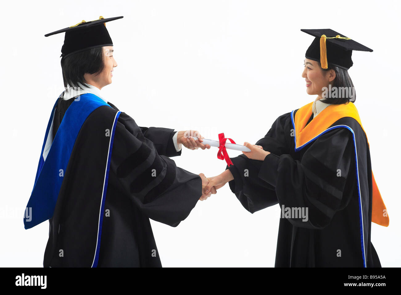 Asian Graduation People Stock Photo - Alamy