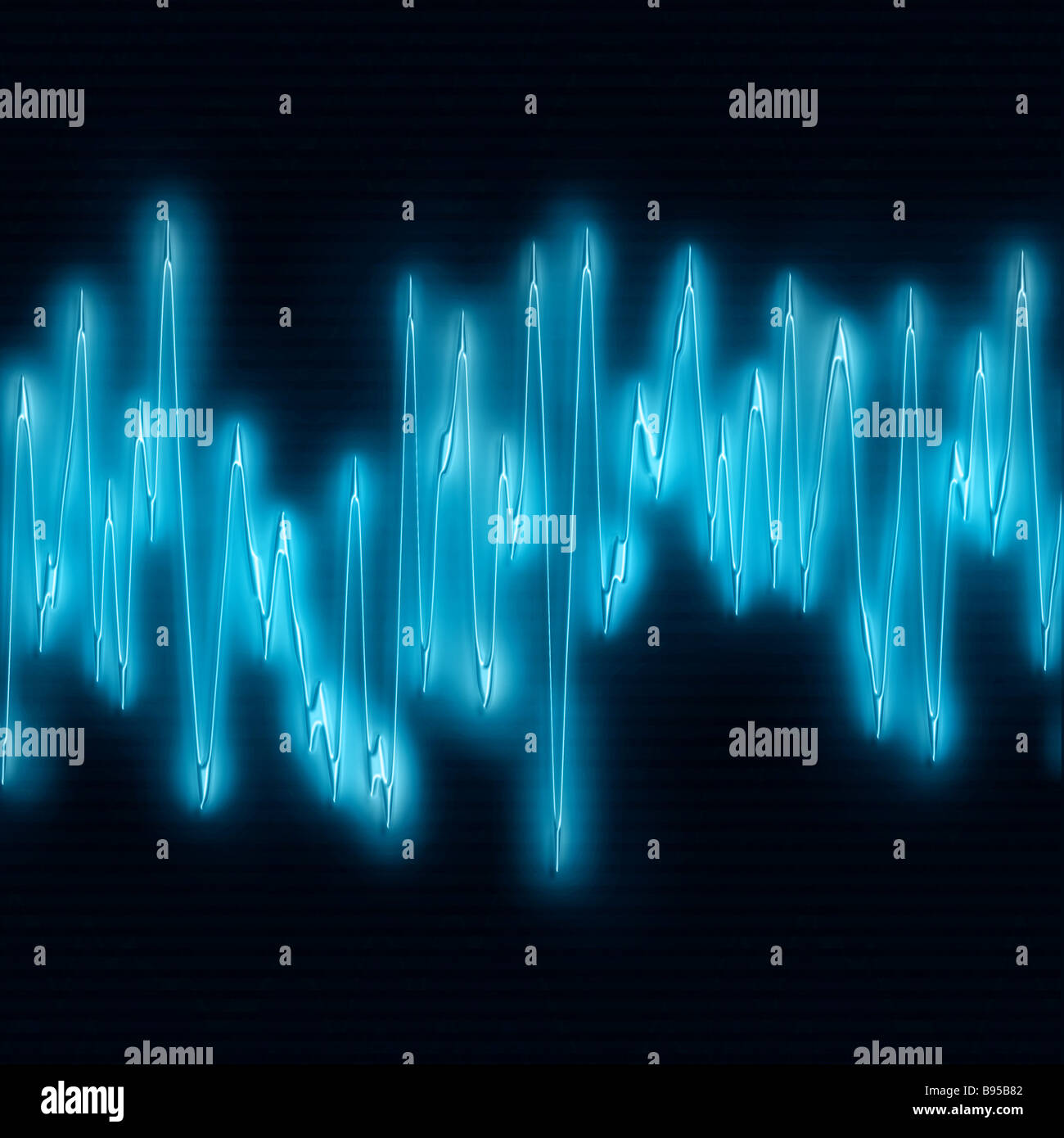 great image of very bright and glowing sound wave Stock Photo - Alamy