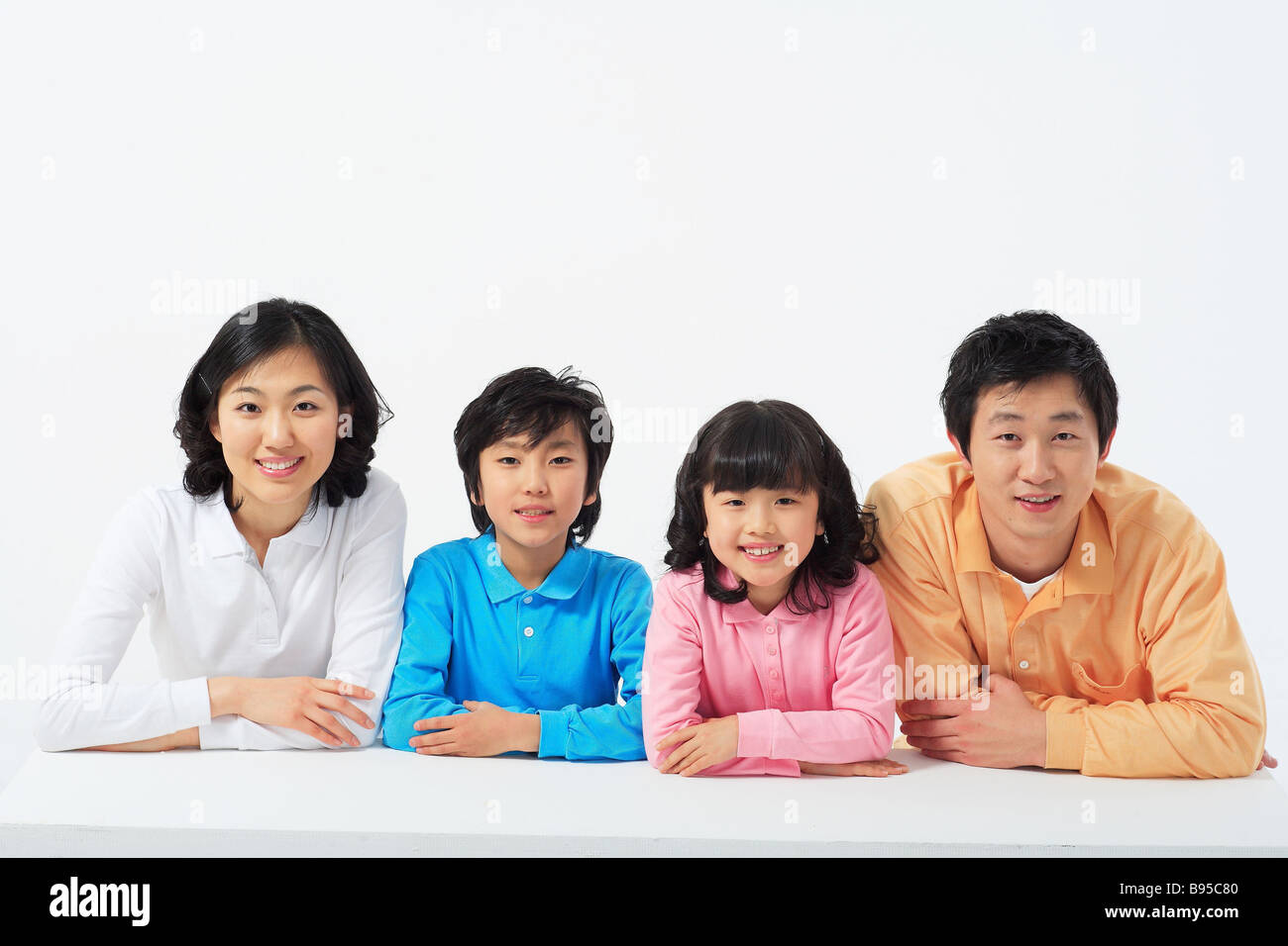 Happy Asian Family Stock Photo - Alamy