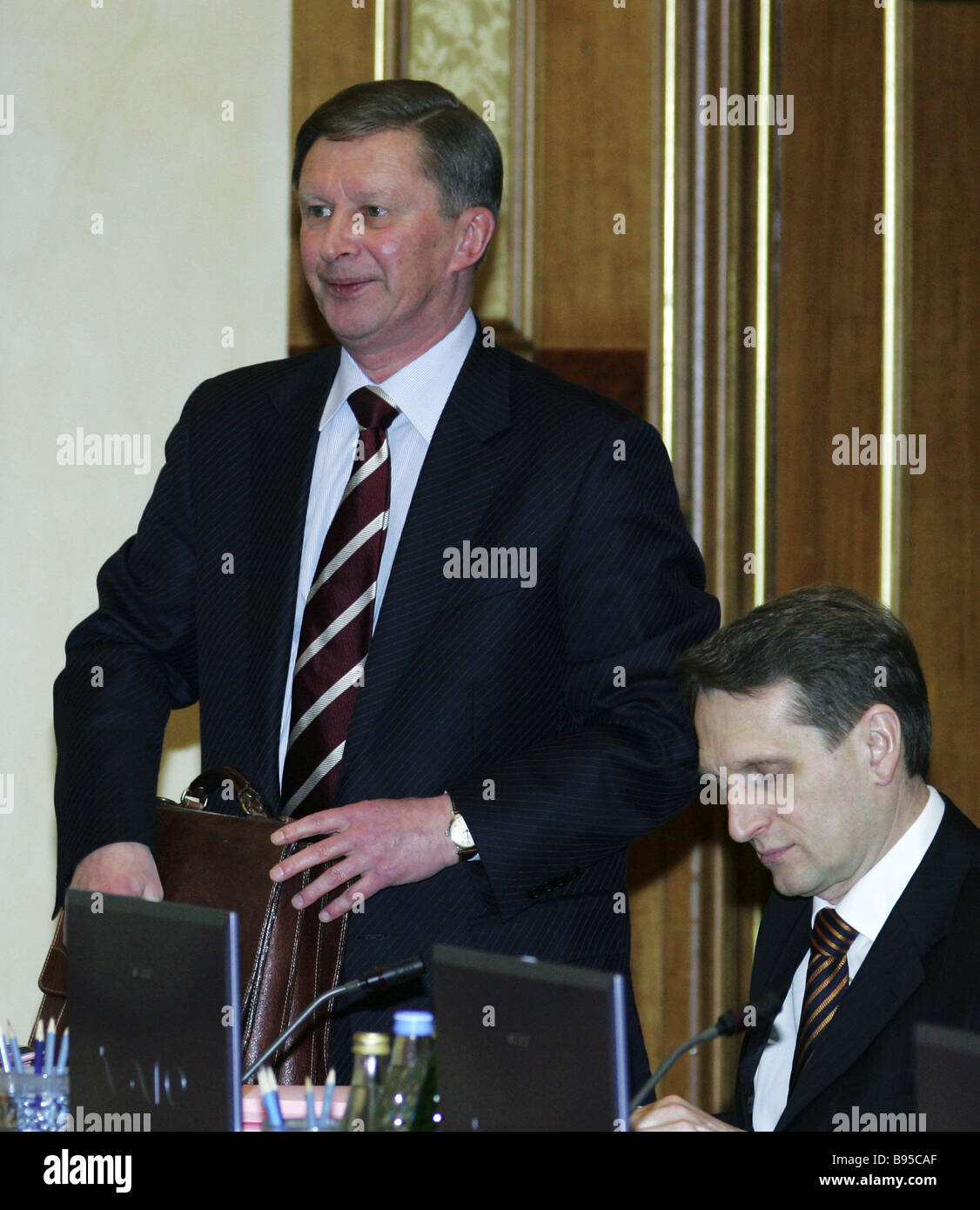 Russia s First Deputy Prime Minister Sergei Ivanov and Deputy Prime ...