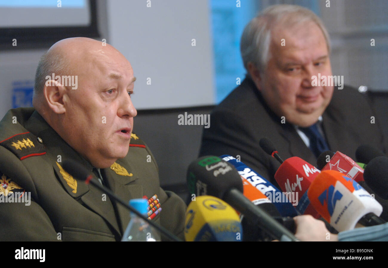 Russian Deputy Minister of Foreign Affairs Sergei Kislyak right and ...