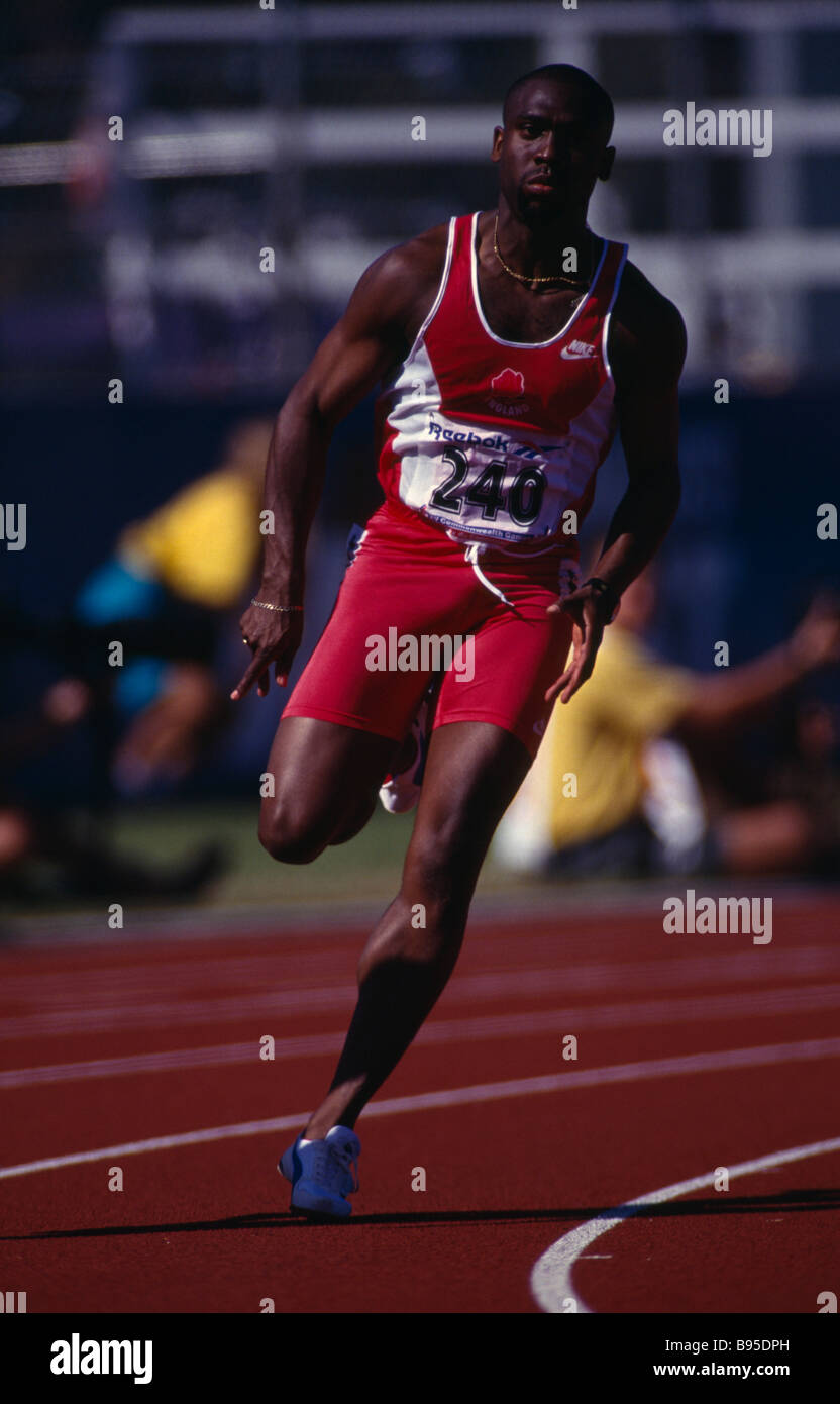 SPORT Athletics Track Terry Williams running at 1994 Victoria ...