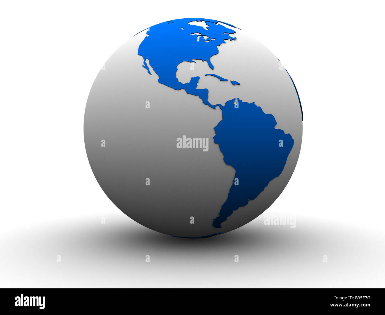 Globe blue white background hi-res stock photography and images - Alamy