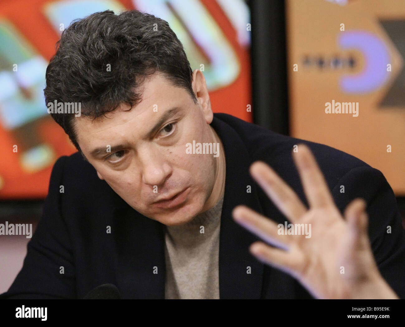 Democratic leader Boris Nemtsov former Political Council member of the ...