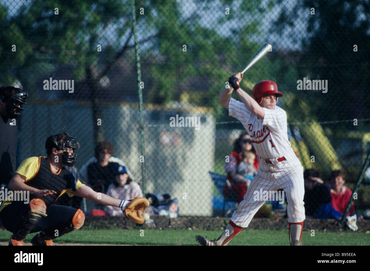 SPORT Ball Games Baseball Baseball player batting Stock Photo - Alamy