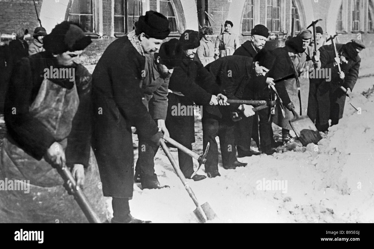 Compulsory labor for the middle class in the civil wartime Russia Stock ...