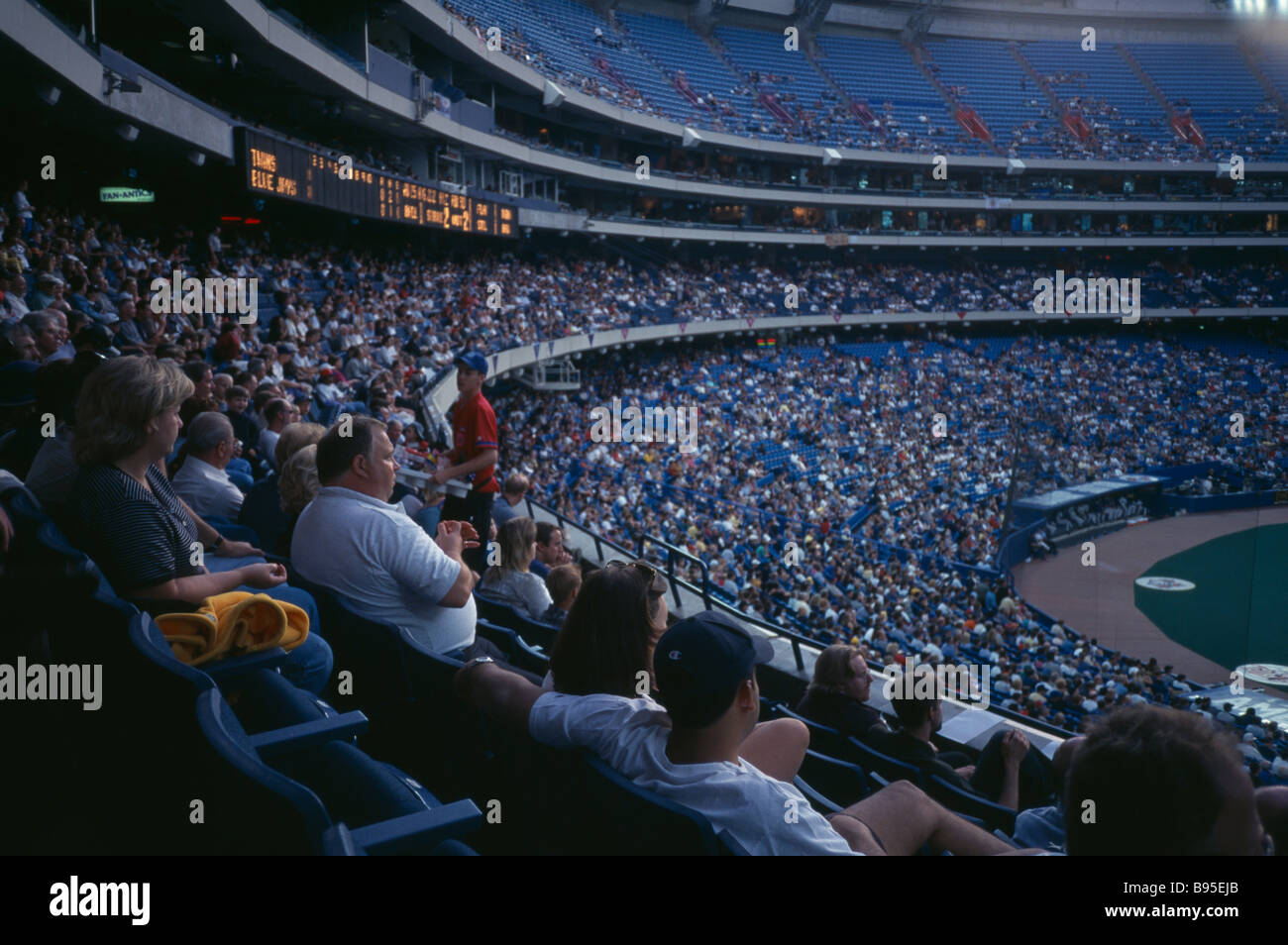 CANADA Ontario Toronto Skydome Crowd watching baseball game between the ...