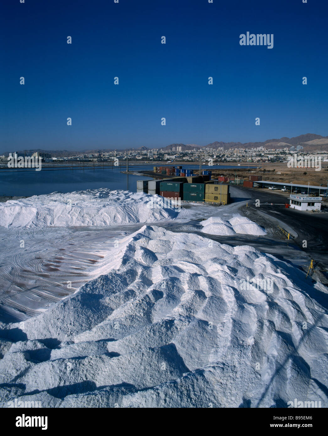 ISRAEL Eilat Salt Production by Solar evaporation Israel Salt ...