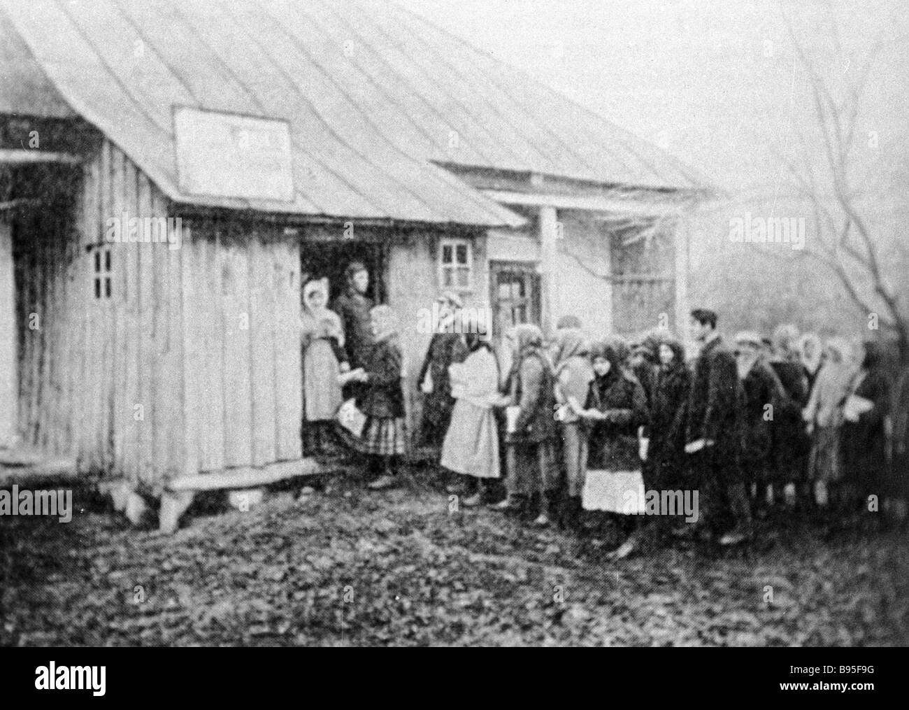 Ukrainian peasants enrolling for ABC classes in the early Soviet years ...