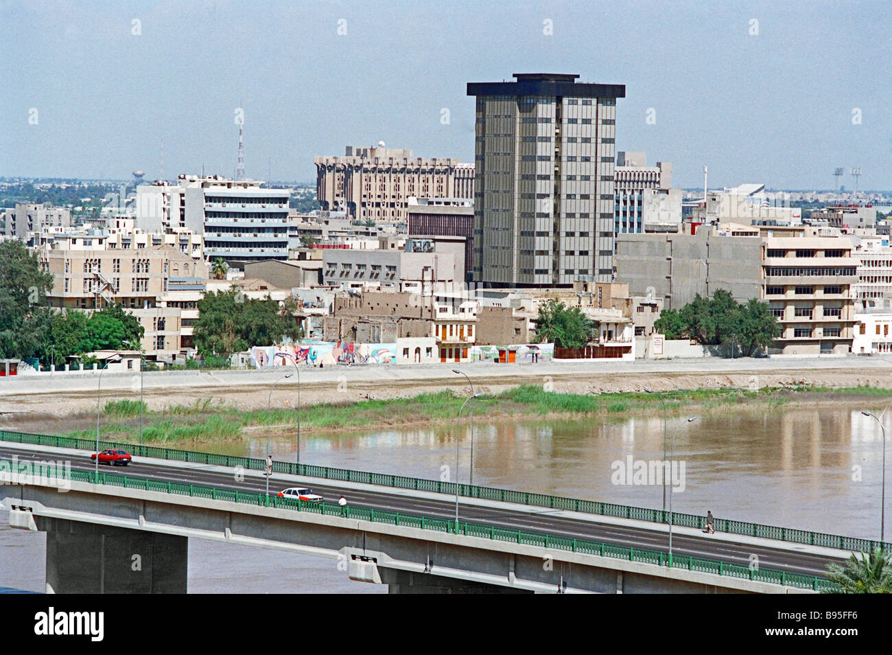 The Republic of Iraq. A view of Baghdad from the Tiber river Stock ...